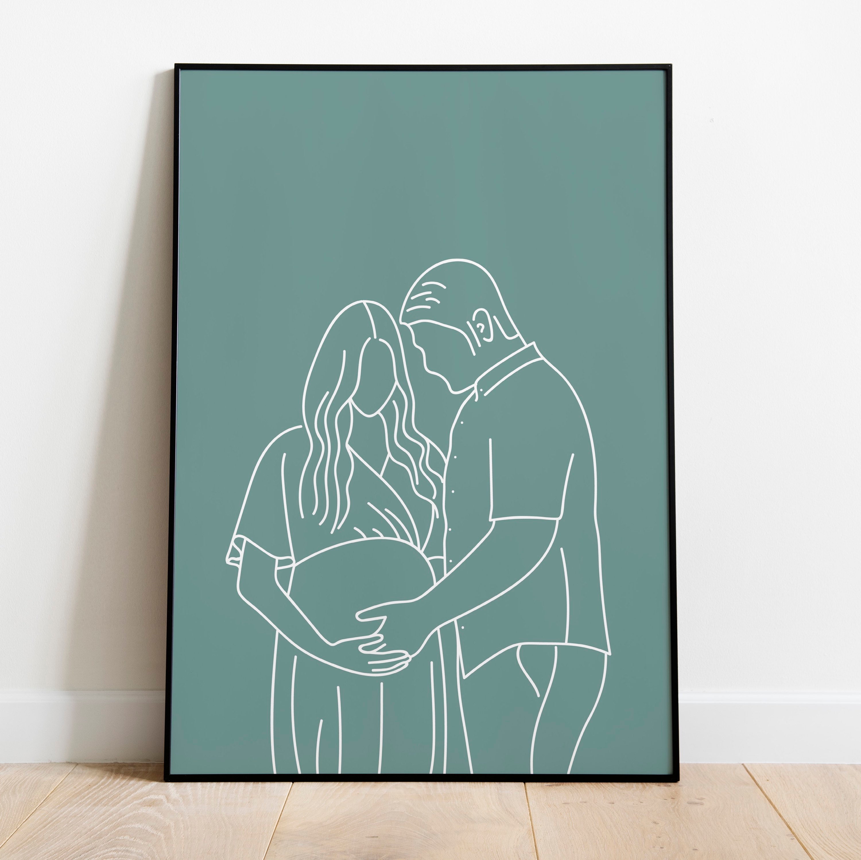 Custom Line Drawing Print - Etsy