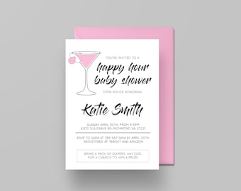Happy Hour Shower, Baby Shower, Drinks, Casual, Fun, E-vite ...