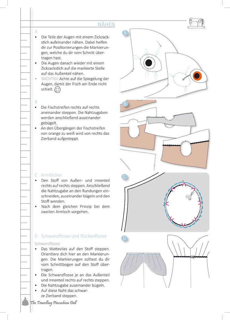 Fish Costume Pattern 