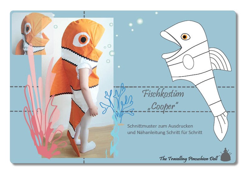 Sewing Pattern Fish Costume "cooper" - Etsy
