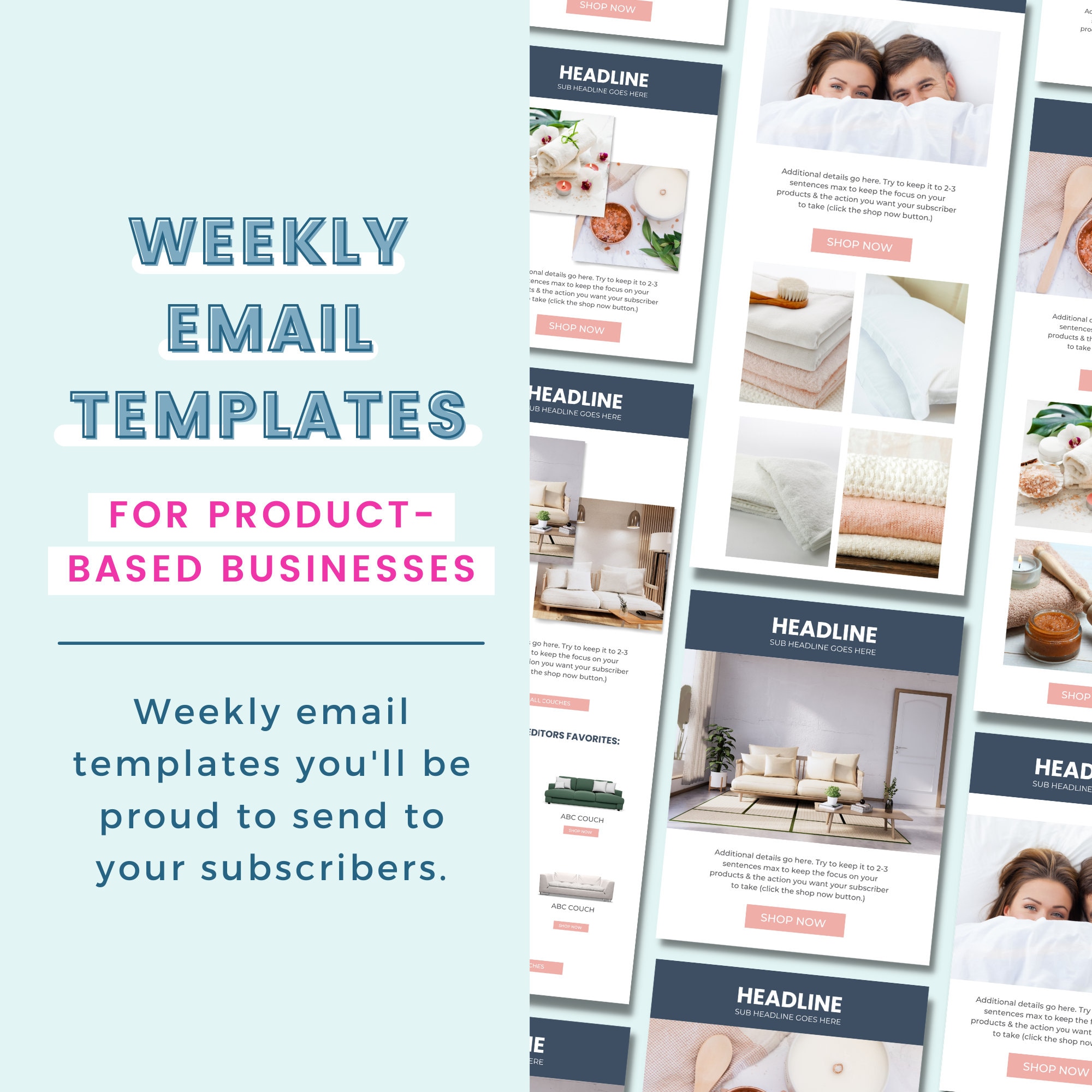 Mave Weekly Email Templates for Ecommerce, Boutique Email Marketing ...