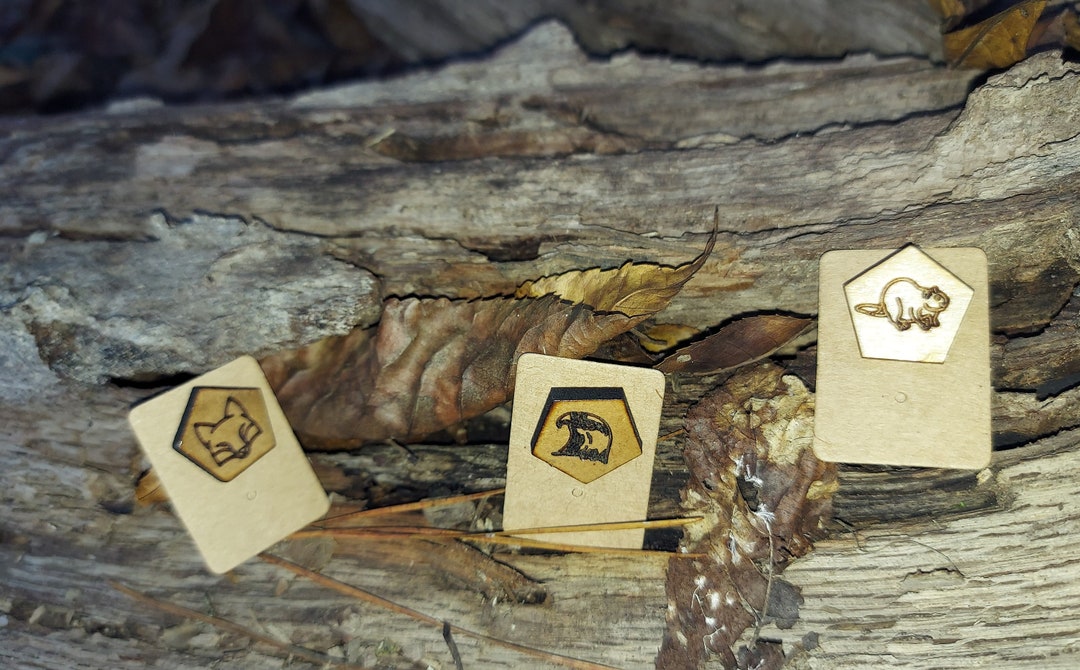 Laser Engraved Critter Tie Tac Lapel Pins - Etsy