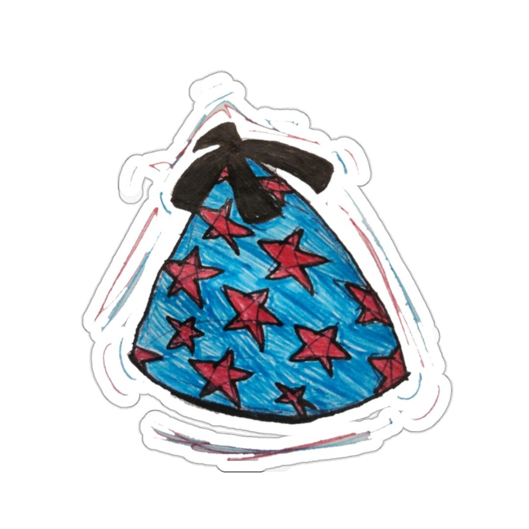 Paper Mario the Thousand Year Door Doopliss Hat Sticker Hand-drawn Kiss ...