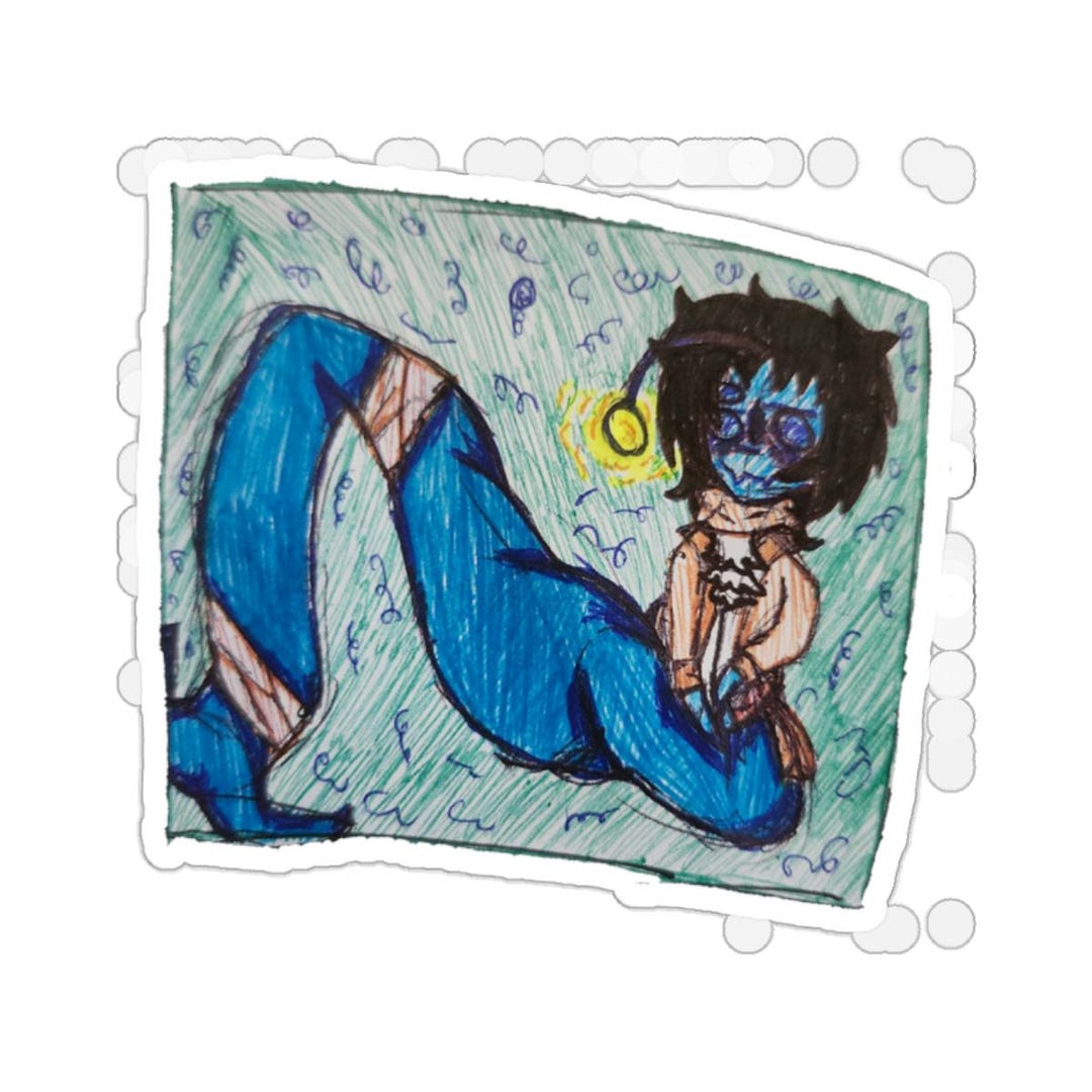 Roblox Pressure Hand-drawn Kiss-cut Stickers, Sebastian Solace Design ...