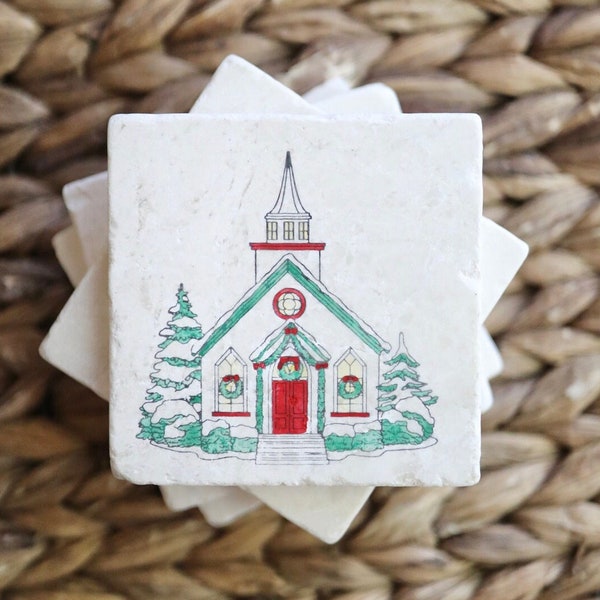 Christmas Coasters - Etsy