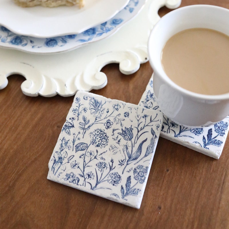 Blue Coasters - Etsy