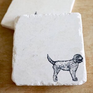 Goldendoodle Marble Coaster Set- Goldendoodle Gift- Labradoodle ...