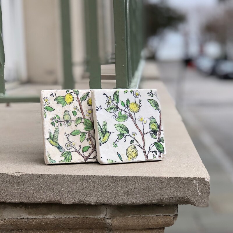 Lemon Coasters - Etsy