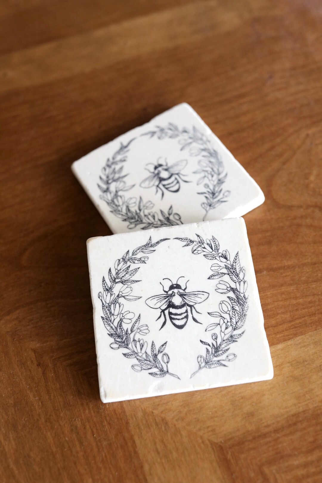 Marble Farmhouse Coaster Gift/ FREE SHIPPING/ Marble Coaster Set ...