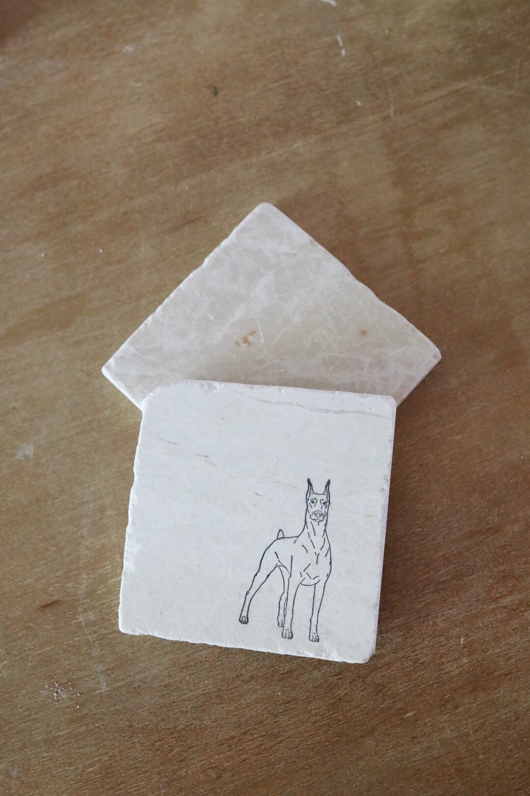 Doberman Marble Coasters/ Doberman Gift/ Doberman Dog Mom/ Doberman ...