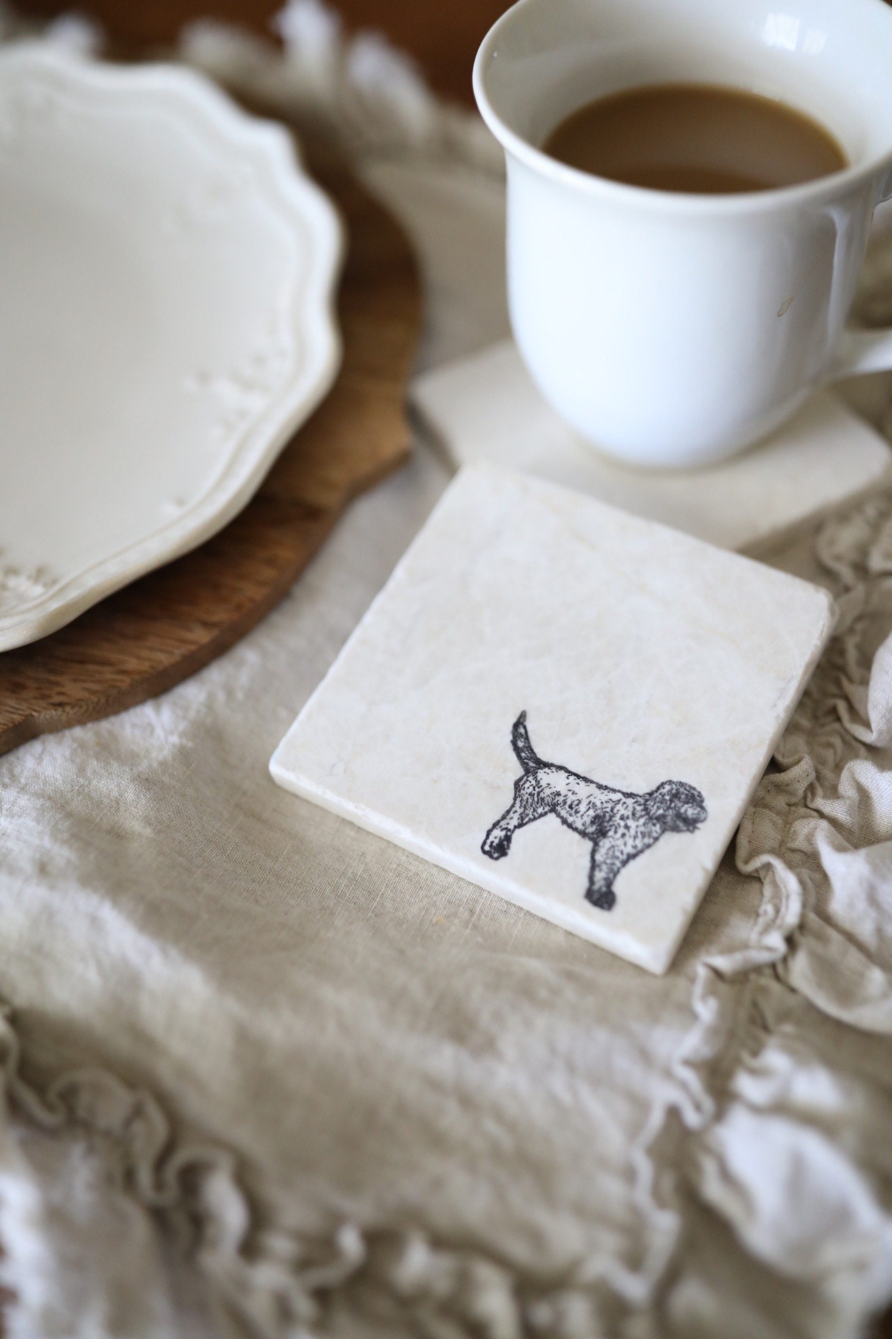 Goldendoodle Marble Coaster Set- Goldendoodle Gift- Labradoodle ...