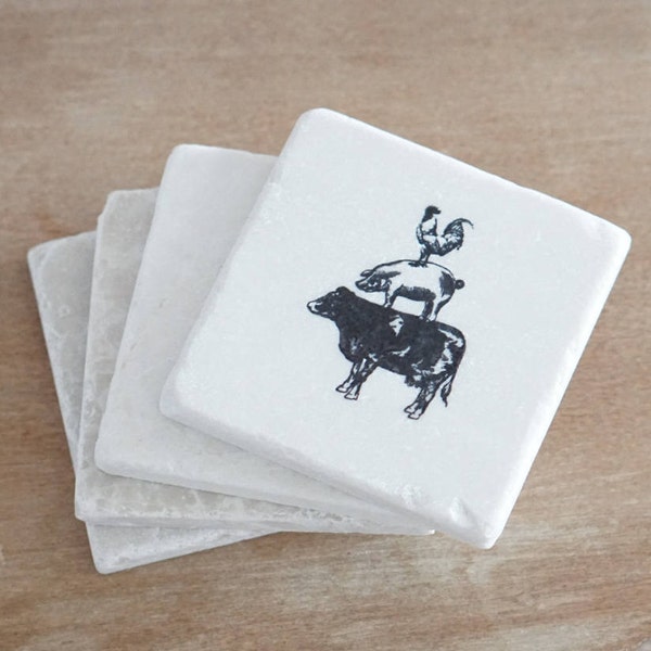 Farmhouse Coasters - Etsy