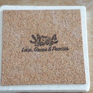 Vintage Cactus Desert Marble Coasters/ Desert Home Decor Southwestern ...