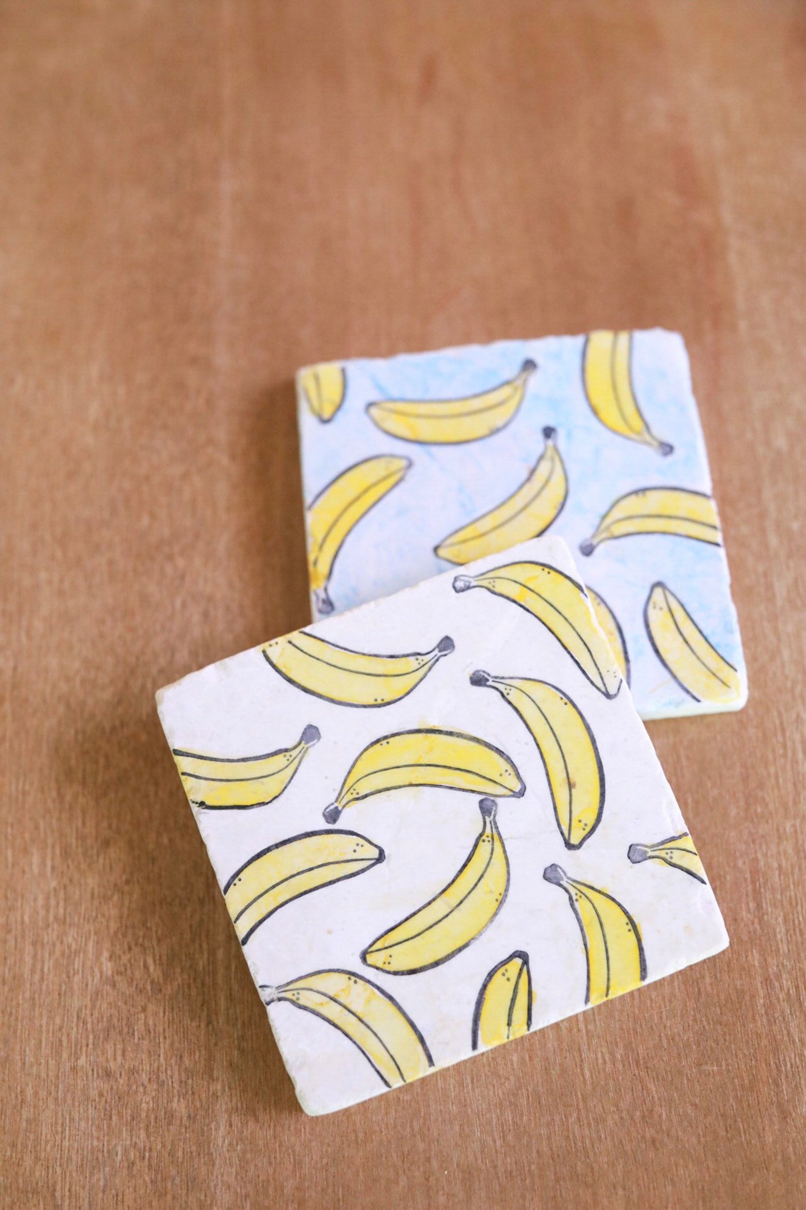 Banana Marble Coasters/ Banana Gift/ Banana Home Decor/ Funny - Etsy