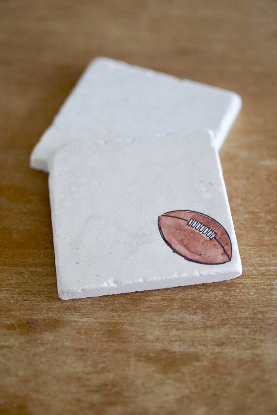 Football Coasters Coasters for football fan Football gift | Etsy