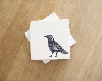 RAVEN Ceramic Coaster Set by Dean Crouser - Etsy
