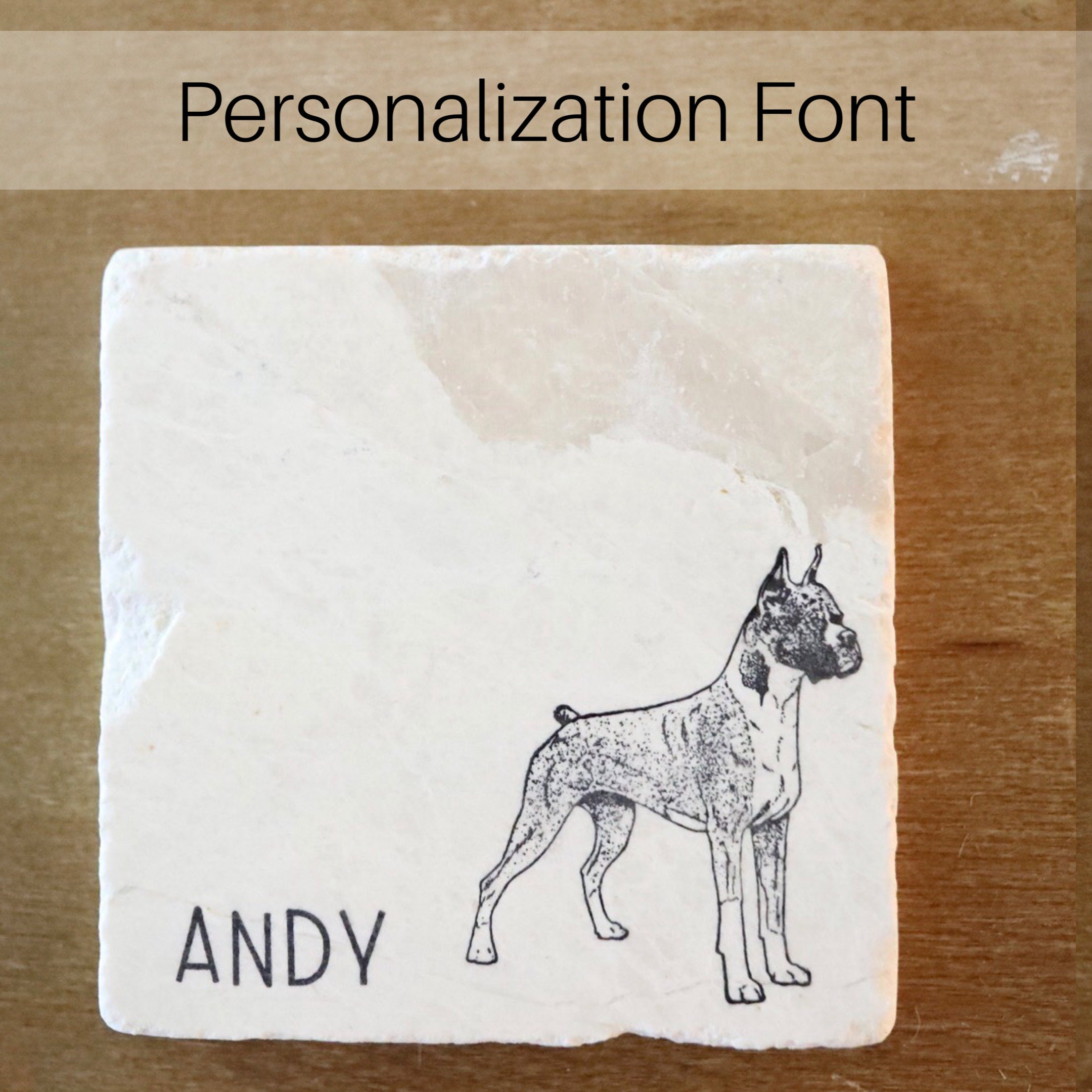 Goldendoodle Face Marble Coaster Set | Handcrafted Dog Breed Coasters ...