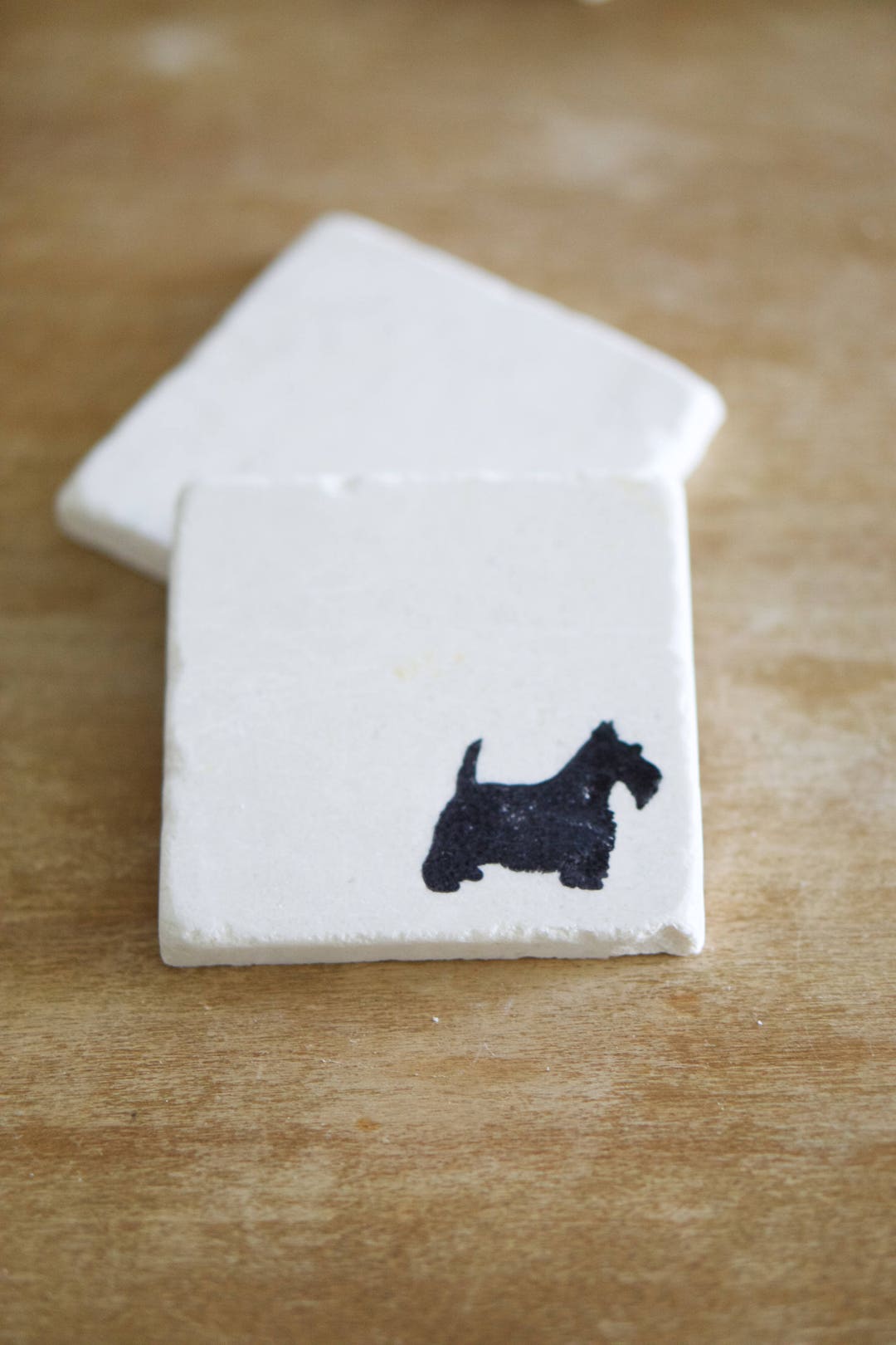 Scottie Dog Coasters/scottish Terrier/drink Coaster/tumbled Marble ...