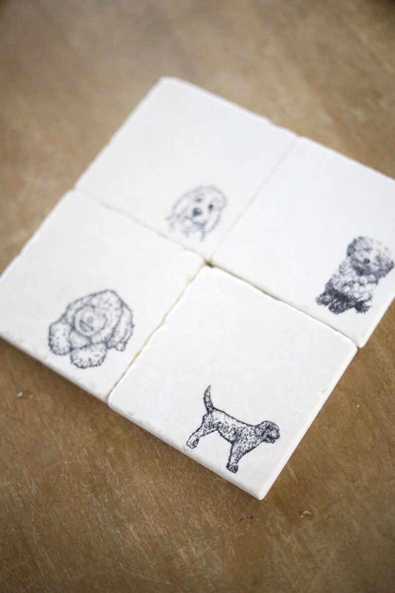 Goldendoodle Coasters Goldendoodle Mom Goldendoodle Gift | Etsy