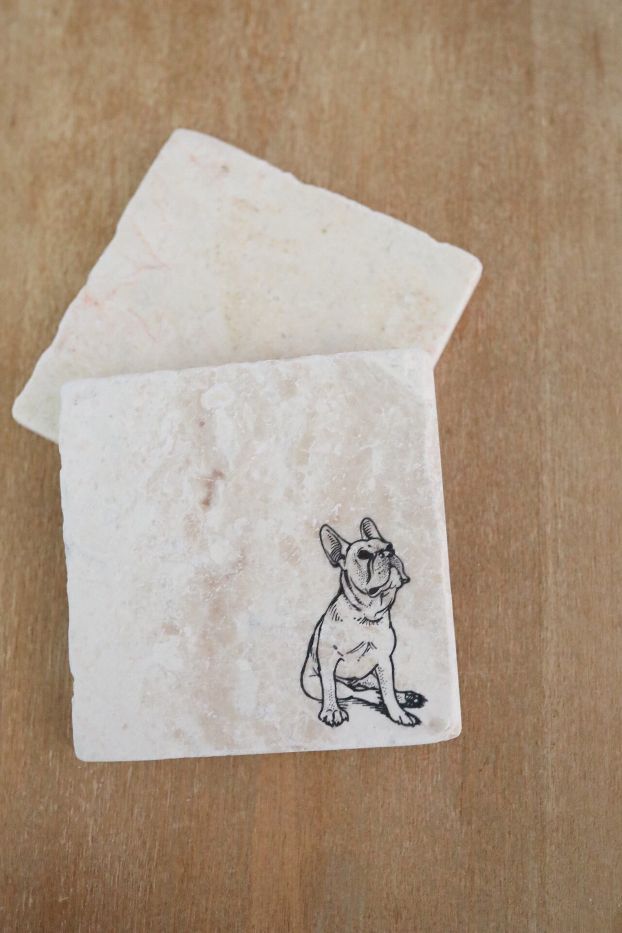 French Bulldog coasters/ personalized coasters frenchie | Etsy