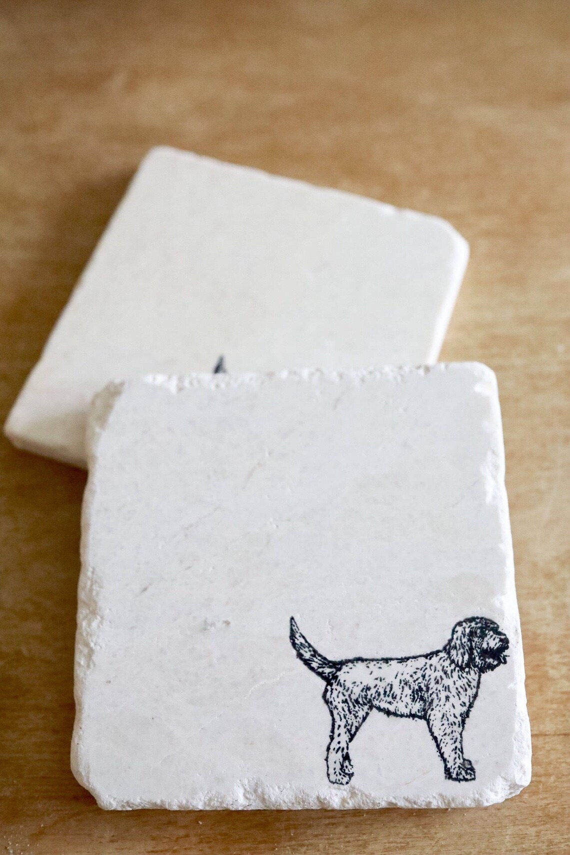 Goldendoodle Marble Coaster Set- Goldendoodle Gift- Labradoodle ...