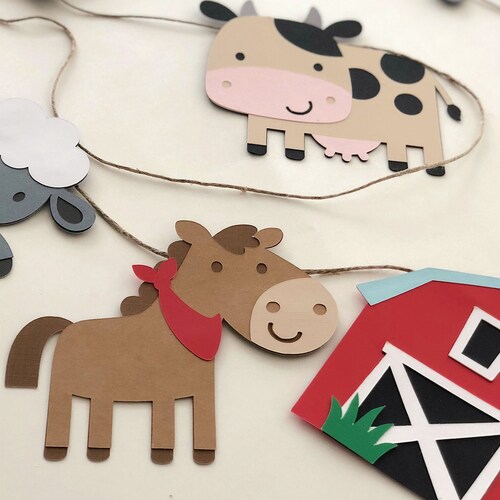 Farm Animal Banner Barnyard Banner Barnyard Theme Party | Etsy