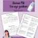 Breast Milk/ Human Milk Storage Guidelines Free Printable - Etsy
