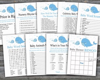 Nautical Baby Shower Whale | Etsy