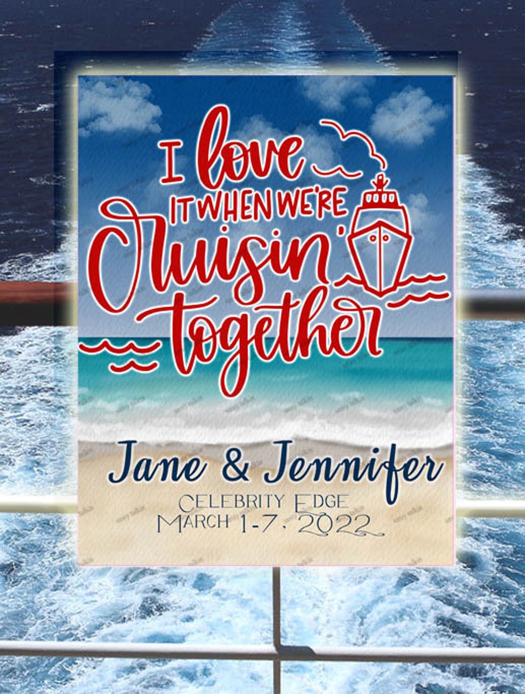 Cruise Ship Decoration, I Love It When We're Cruising Together ...