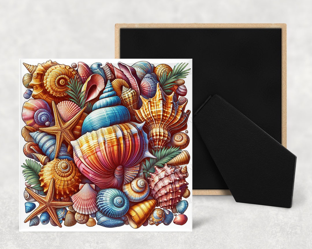 Key West Collection Shells 331, Art Tile, Ceramic Tile, 4x4, 6x6 ...