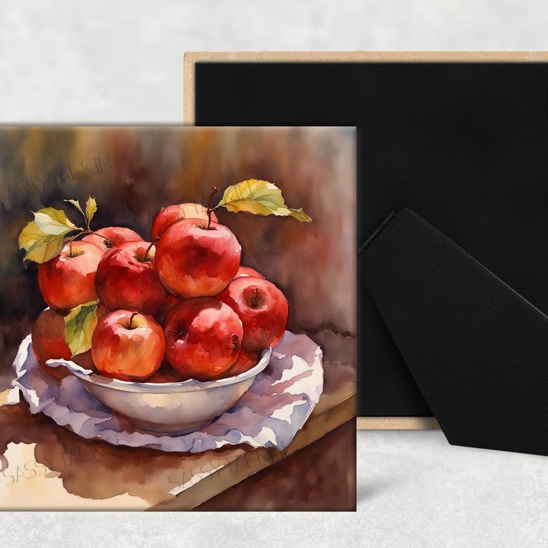 Apple Ceramic Tiles - Etsy