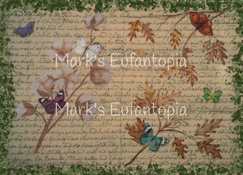 BUTTERFLIES Digital Kit/printable/junk Journal/scrapbooking/digikit ...