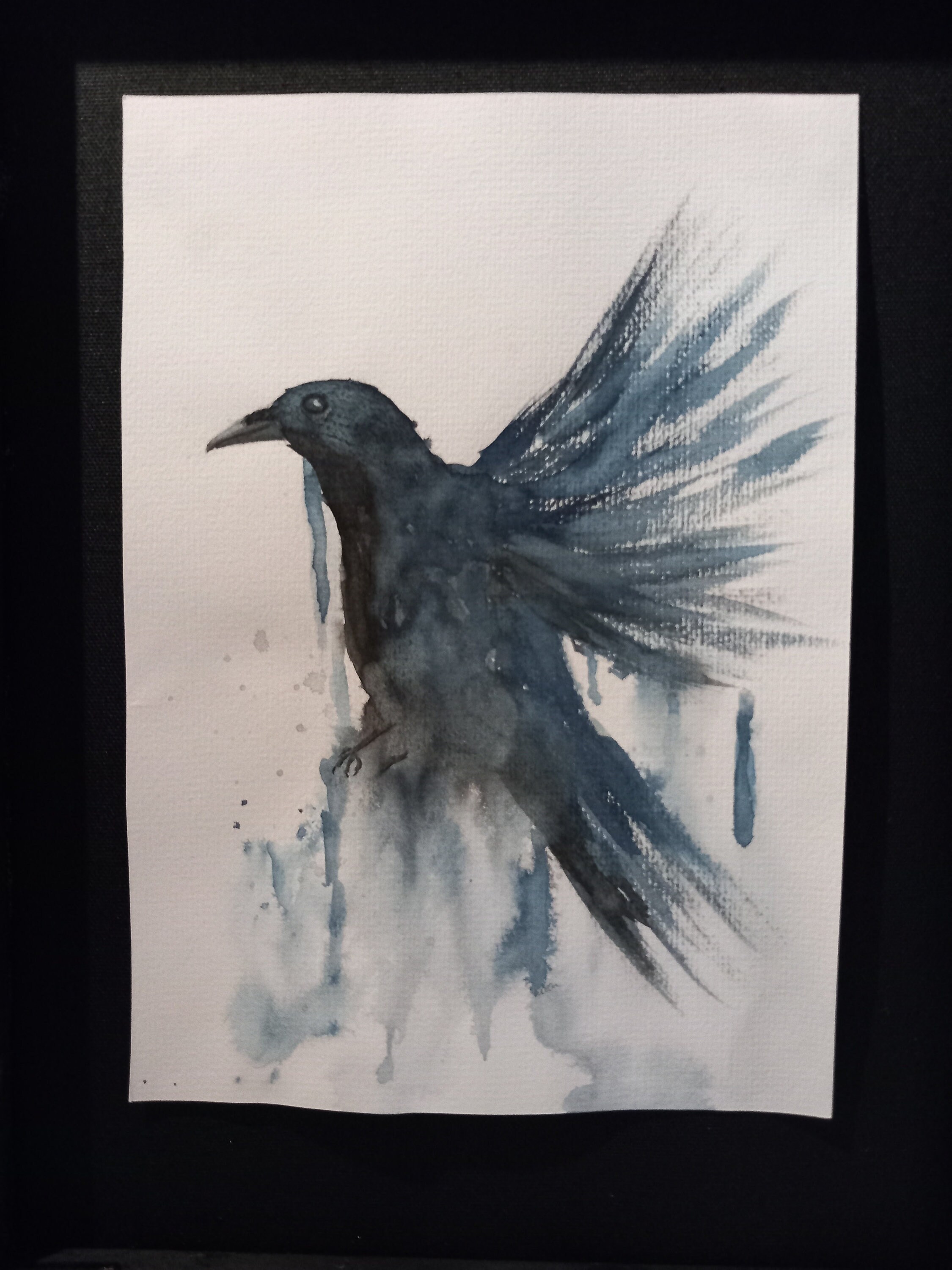 Raven, Original Watercolor Painting, Wall Art - Etsy