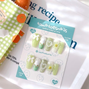Little Froggy Nails , Sweet Frog Nails , Kawaii Jelly Green Frog Nails ...