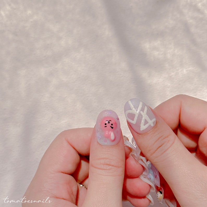 BT21 Magic Shop Press on Nails , BTS Cute K-pop Nails , ARMY BORAHAE ...