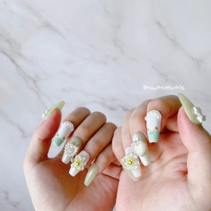 Little Froggy Nails , Sweet Frog Nails , Kawaii Jelly Green Frog Nails ...