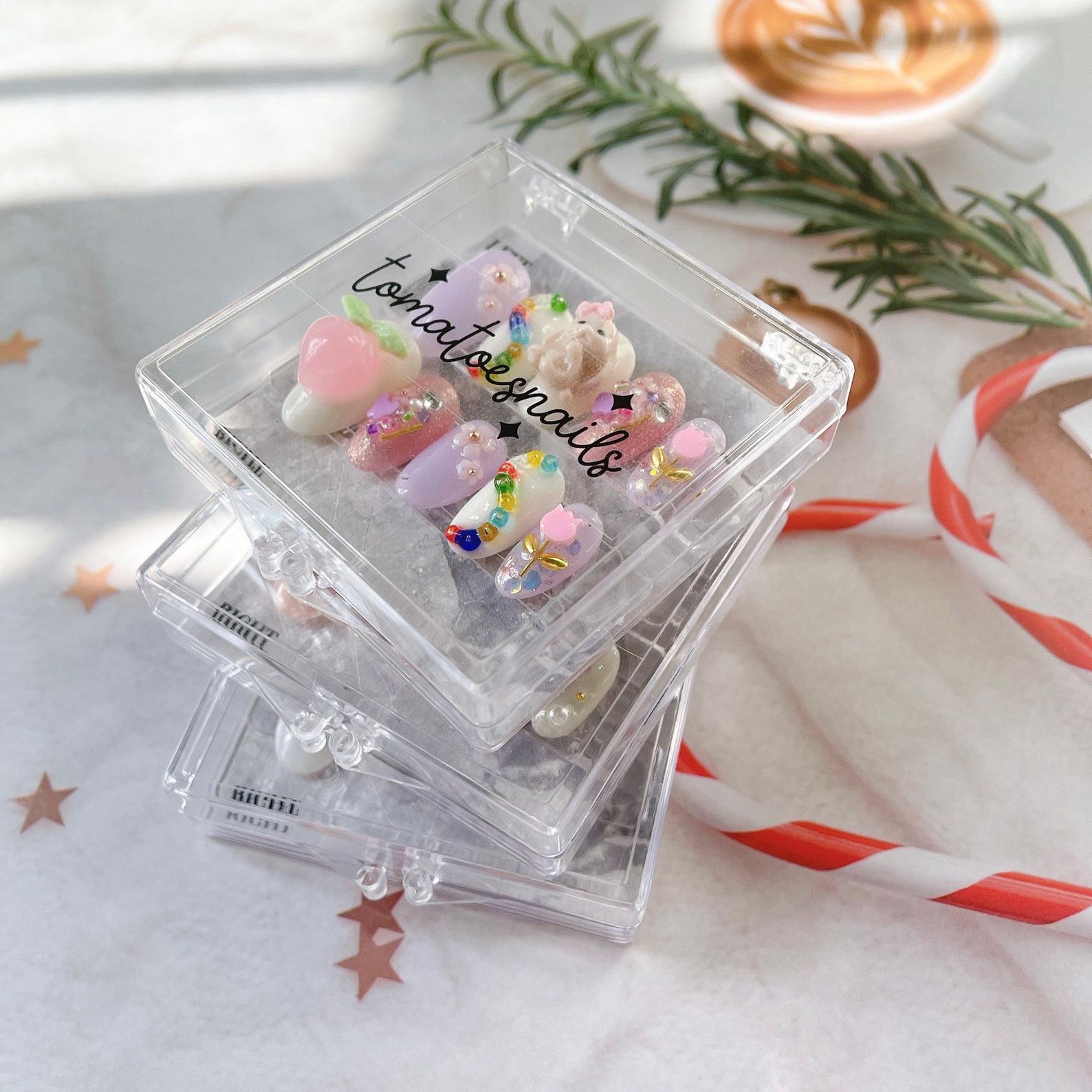 Nails Box Upgrade 1 Box for Press-on Nails Nails Storage - Etsy