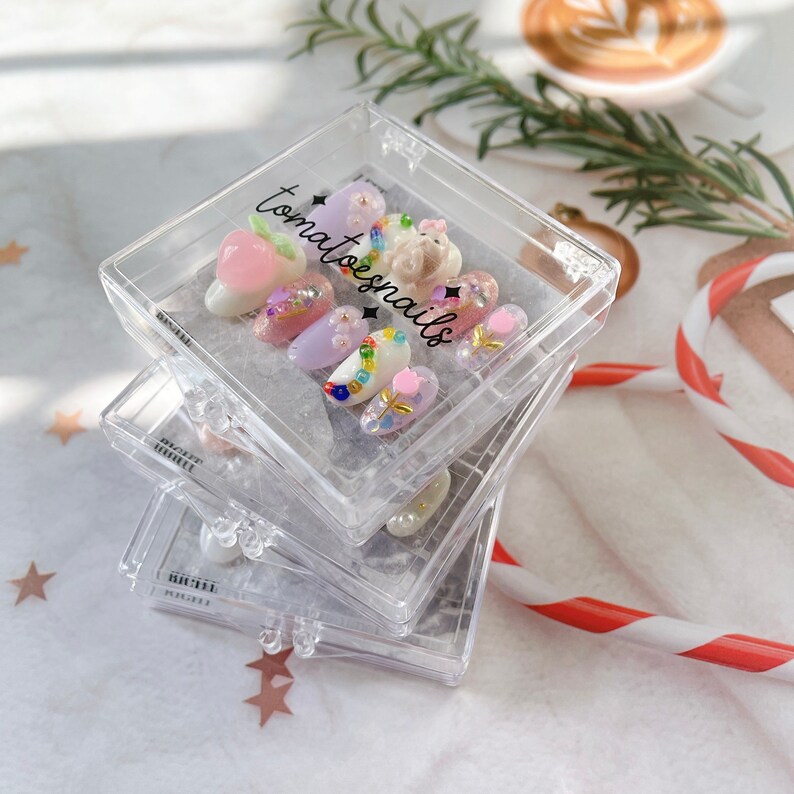 Nails Box Upgrade 1 Box for Press-on Nails Nails Storage - Etsy
