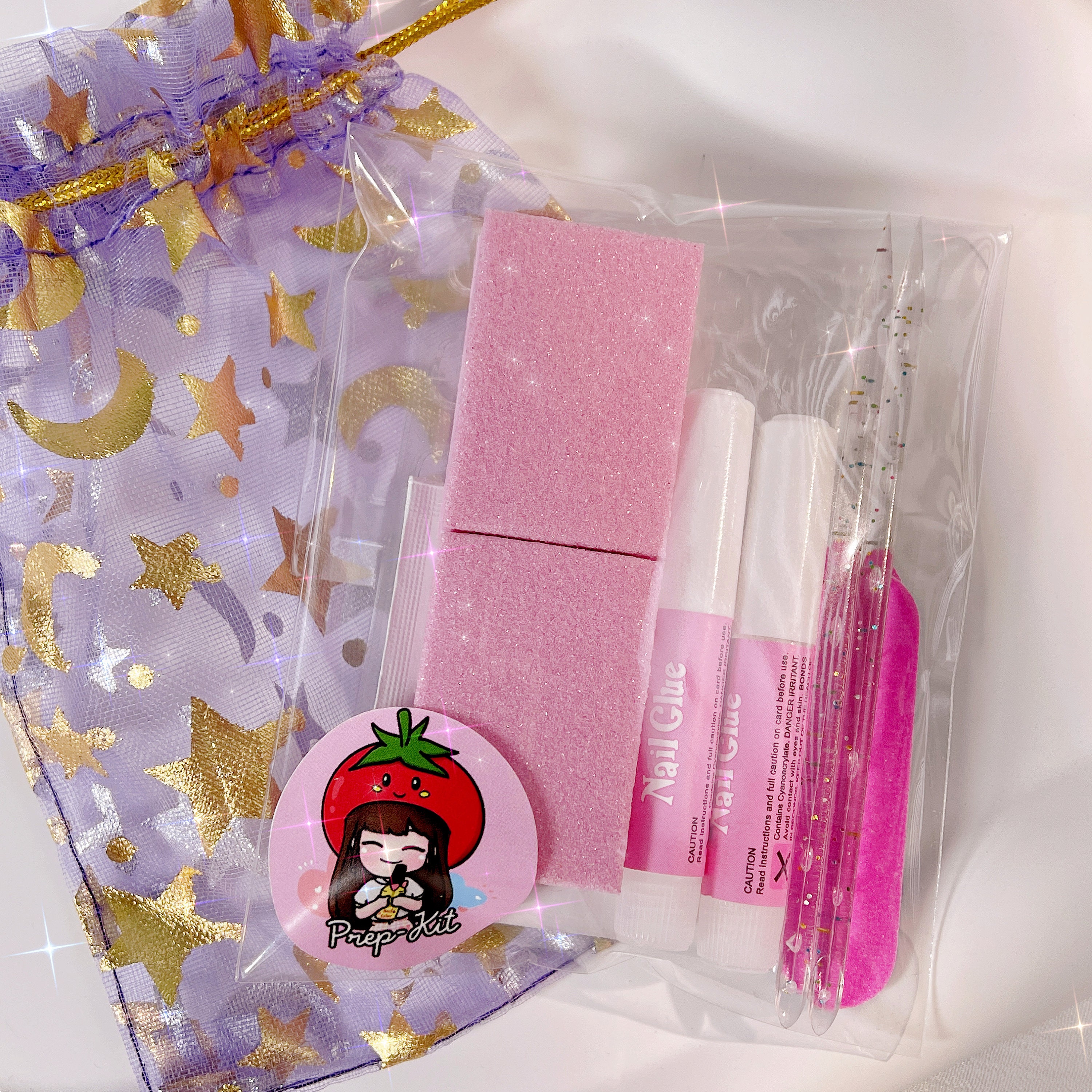 Extra Press on Nails Application Kit 12 Items Adhesive - Etsy