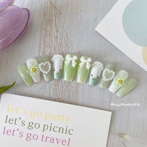 Little Froggy Nails , Sweet Frog Nails , Kawaii Jelly Green Frog Nails ...