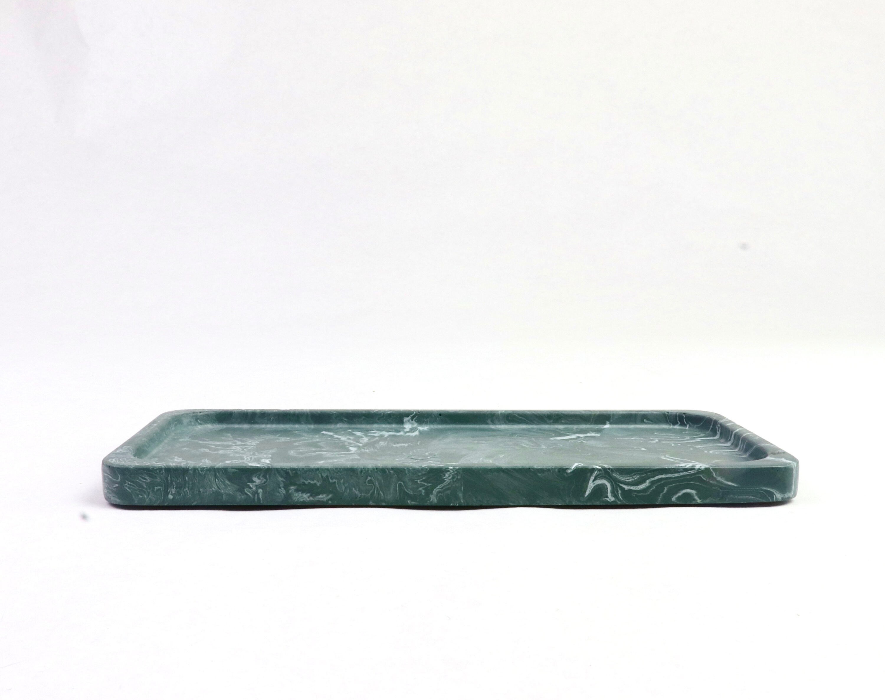 Marble Rectangular Tray Sage Green & White, Jesmonite,handmade,eco ...