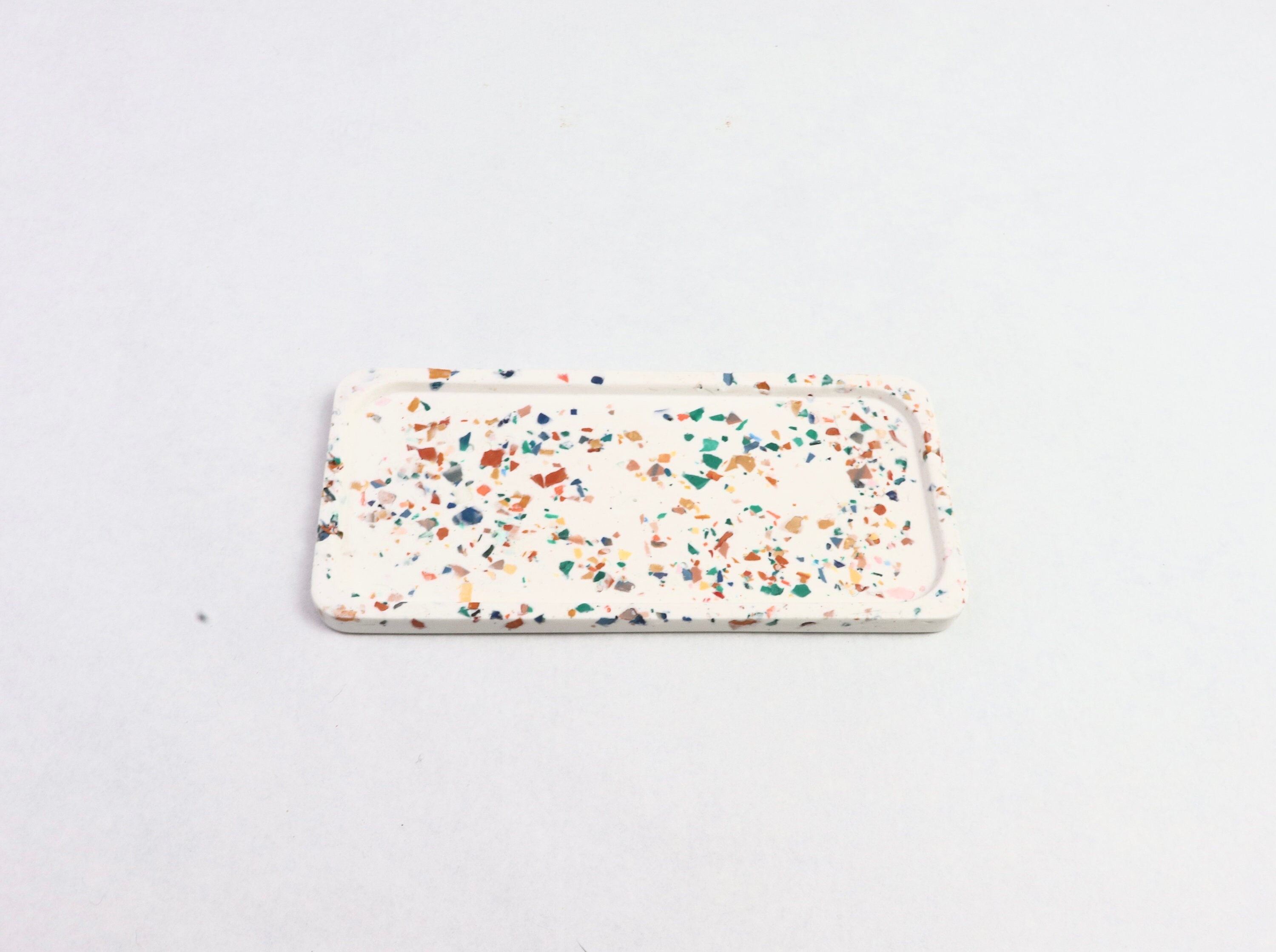Terrazzo Rectangular Tray Confetti Design, Jesmonite,handmade,eco ...