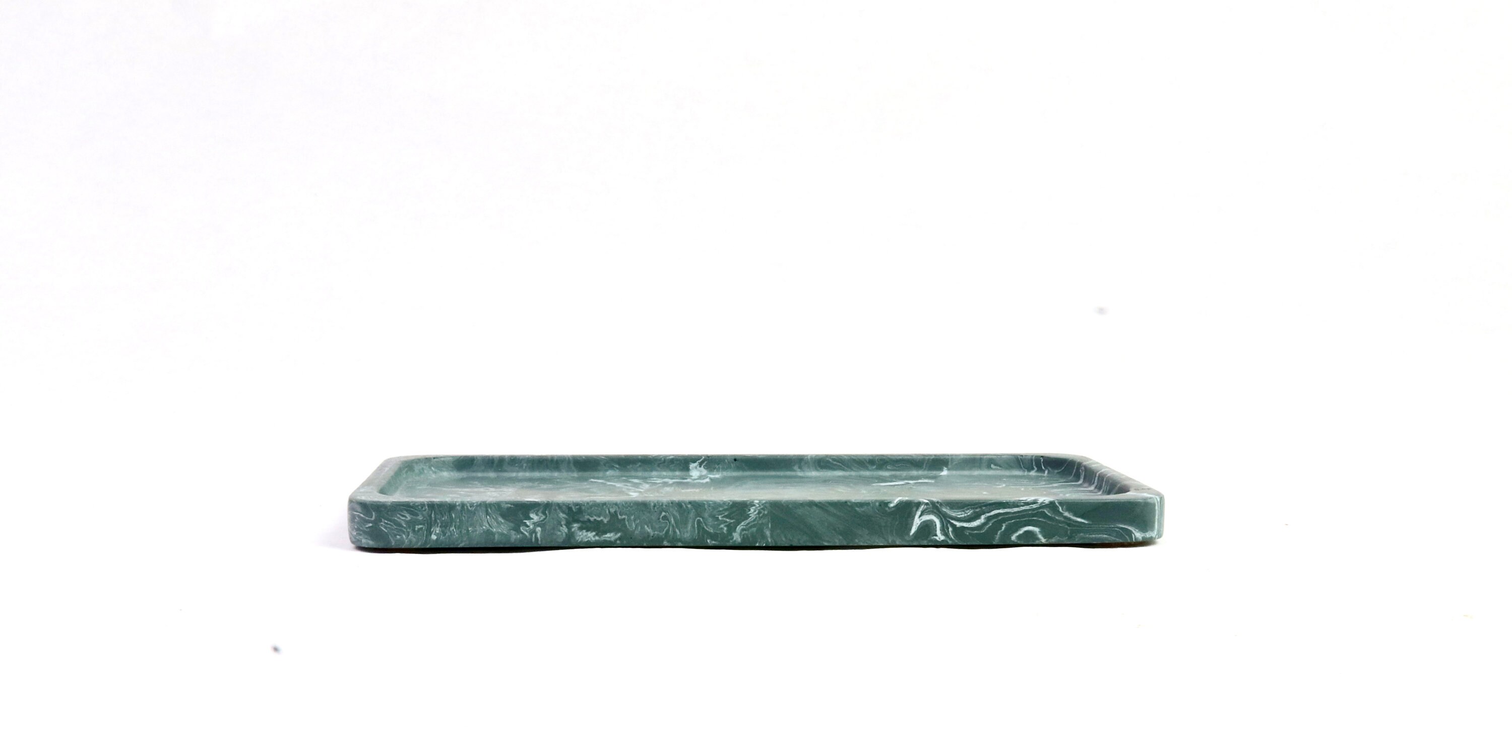Marble Rectangular Tray Sage Green & White, Jesmonite,handmade,eco ...