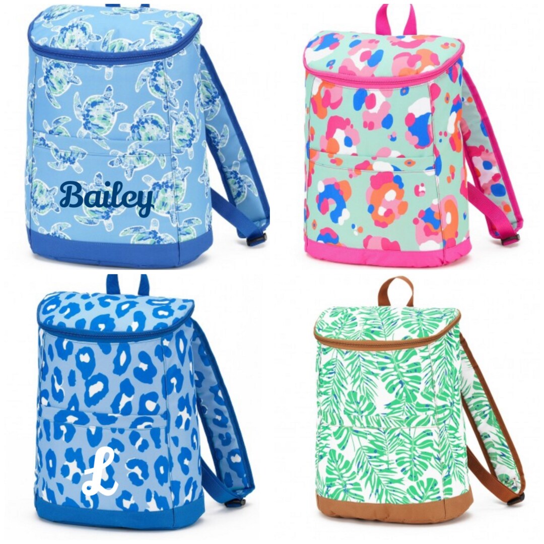 READY TO SHIP Monogram Cooler, Backpack Cooler, Monogrammed Cooler ...
