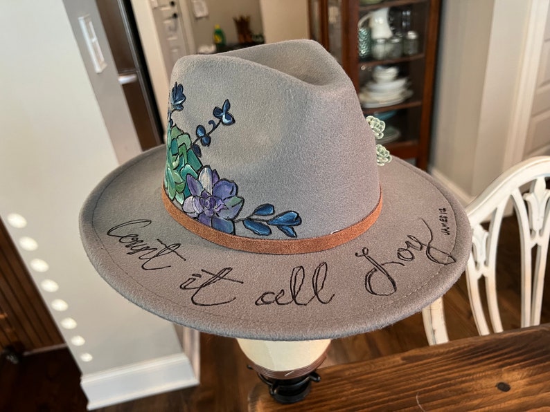 Count It All Joy SOLD Custom Designed, Hand Painted and Burned Felt ...