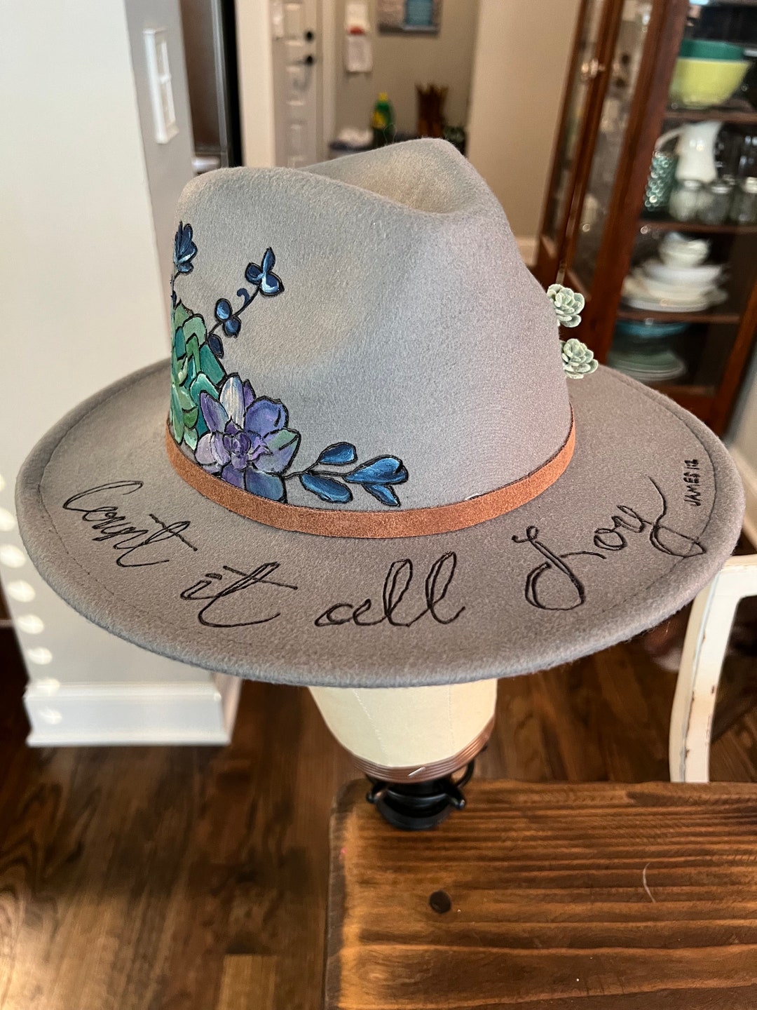 Count It All Joy SOLD Custom Designed, Hand Painted and Burned Felt ...