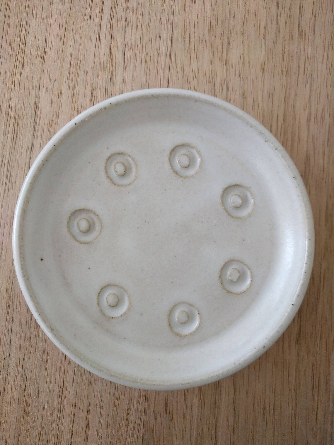 Handmade Ceramic Coaster, Rustic White Ceramic Coaster - Etsy