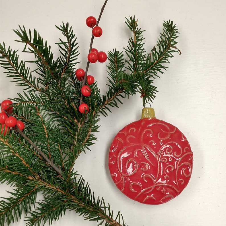Handmade Ceramic Christmas Tree Ornaments - Etsy