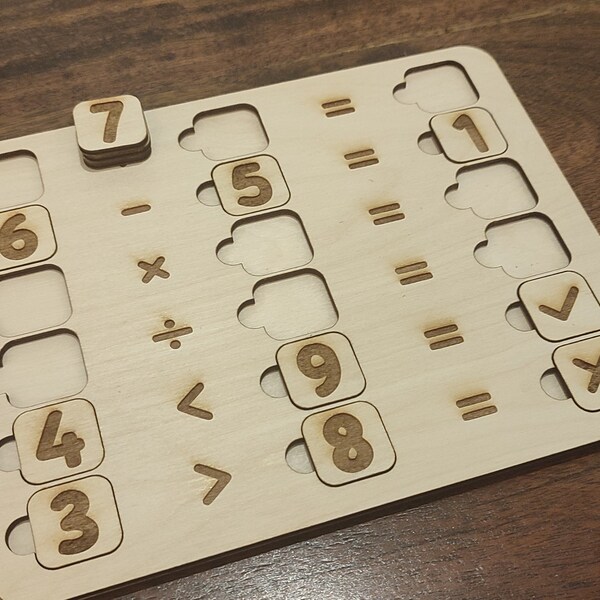 Laser Cut Math - Etsy