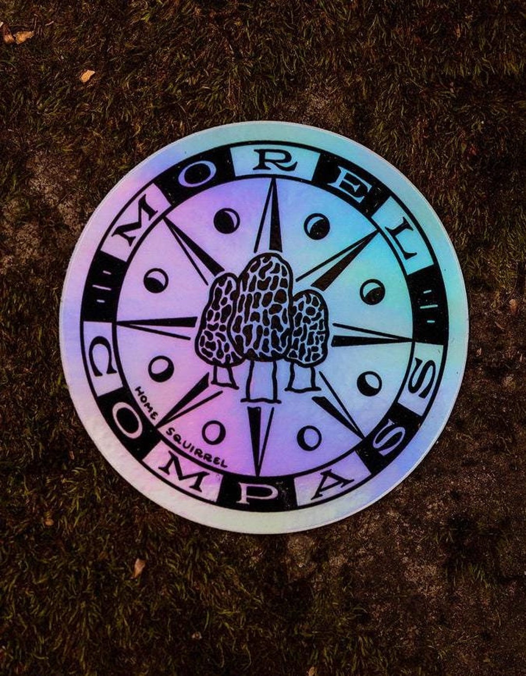 Morel Compass Sticker - Etsy